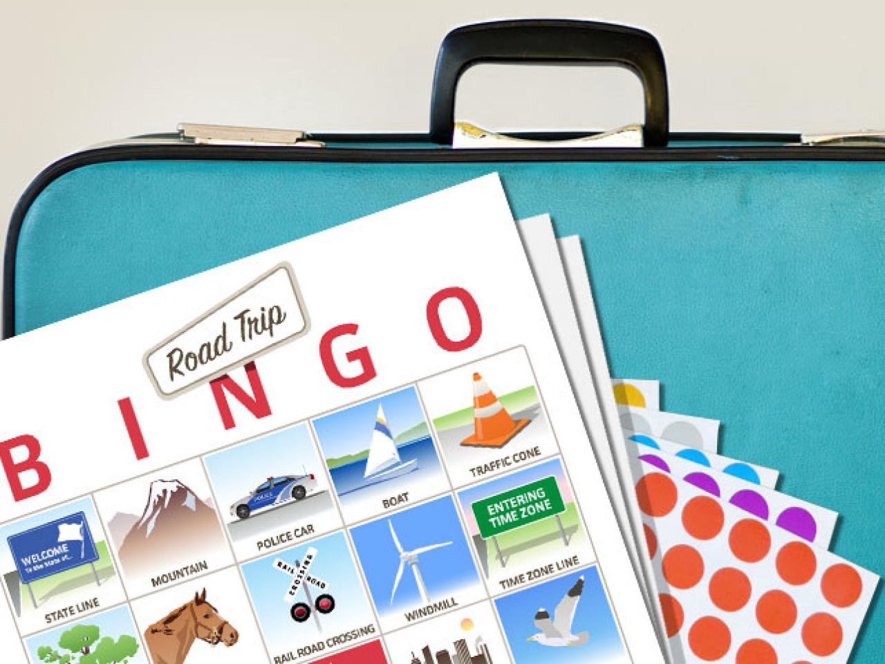Road Trip Bingo Printable, Kid's Road Trip Bingo, Printable Travel